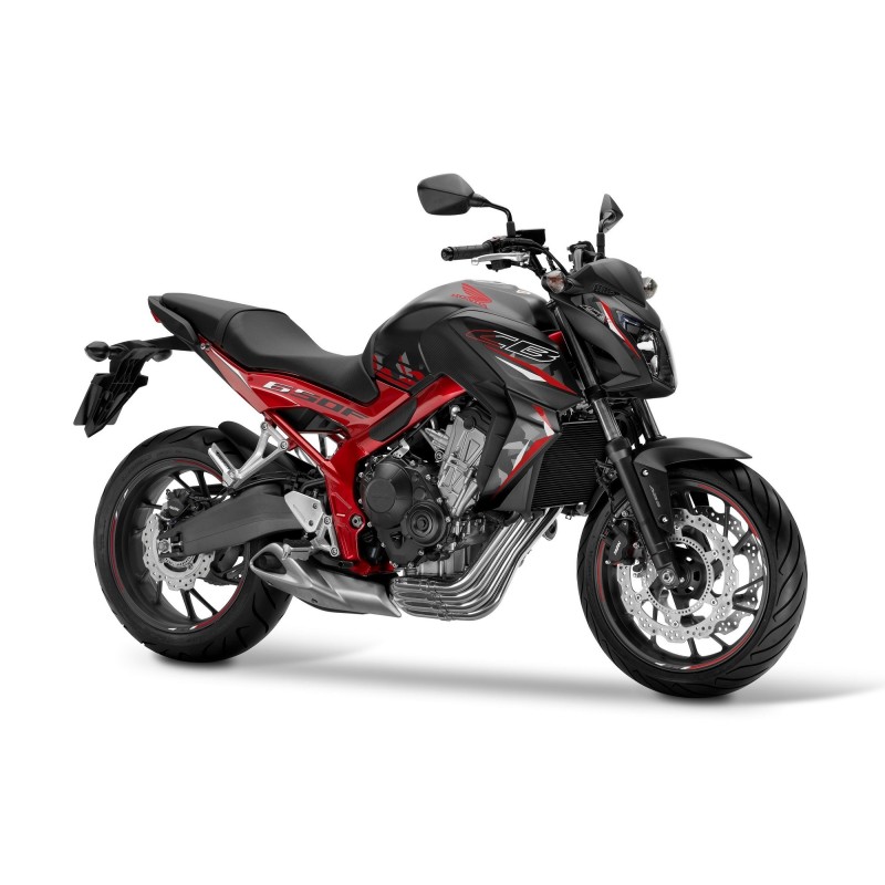 KIT Stickers Honda CB650F 2016 NOIR/ROUGE