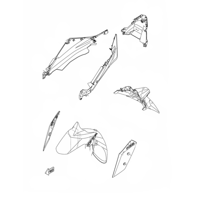 Rear Fender Yamaha XMAX 300 B74-F1611-00