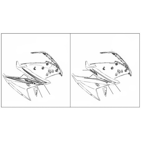 Marks Front Panel Right Side Yamaha YZF R15 2017 2018 2019 2020