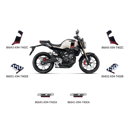 Kit Autocollants Honda CB150R 2019 BEIGE NHC13P