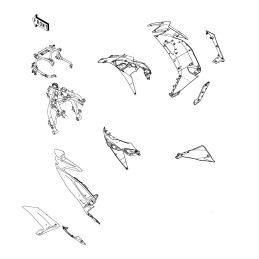 Cowling Side Center Right Kawasaki NINJA 650 55028-0718