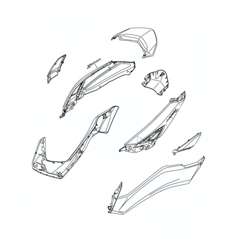 Cover Rear Fender Yamaha NMAX 2020 2021 B6H-F1651-00