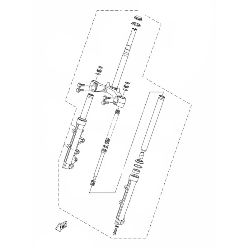 Set Front Forks Yamaha NMAX 2020 2021 B6H-F3100-00