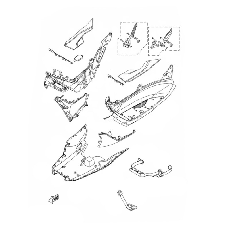 Side Stand Yamaha NMAX 2020 2021 B6H-F7311-00