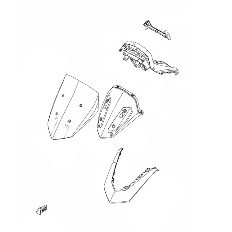 Panel Console Yamaha NMAX 2020 2021 B6H-F837M-00