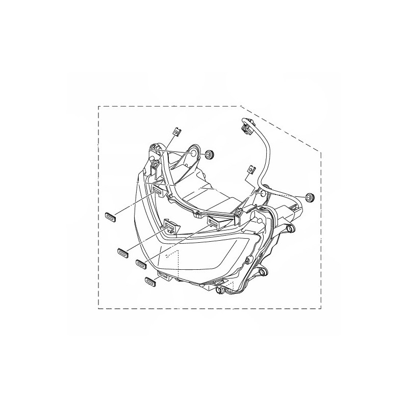 Headlight Yamaha NMAX 2020 2021 B6H-H4300-00