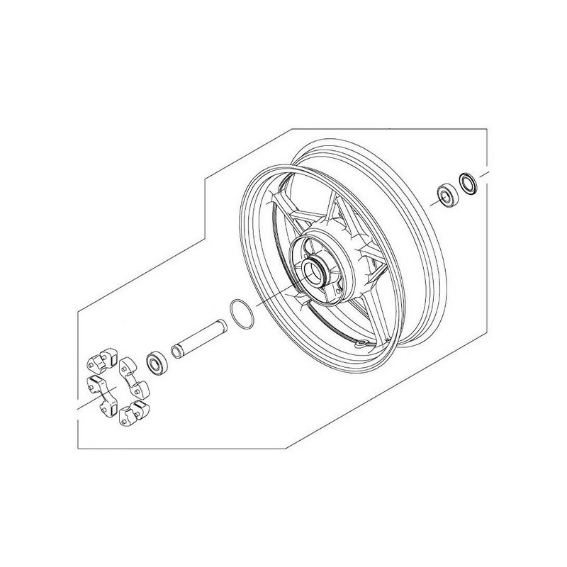 Rear Wheel Kawasaki NINJA 650 41073-0704-QT