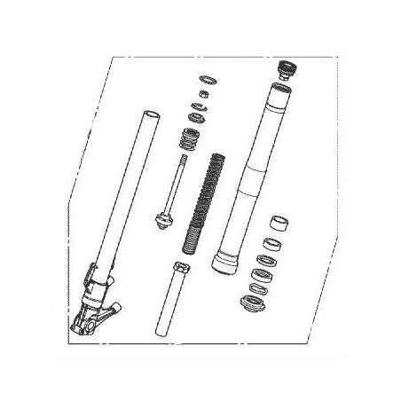 Front Fork Left Honda CBR650R 2021 2022 51500-MKY-D51