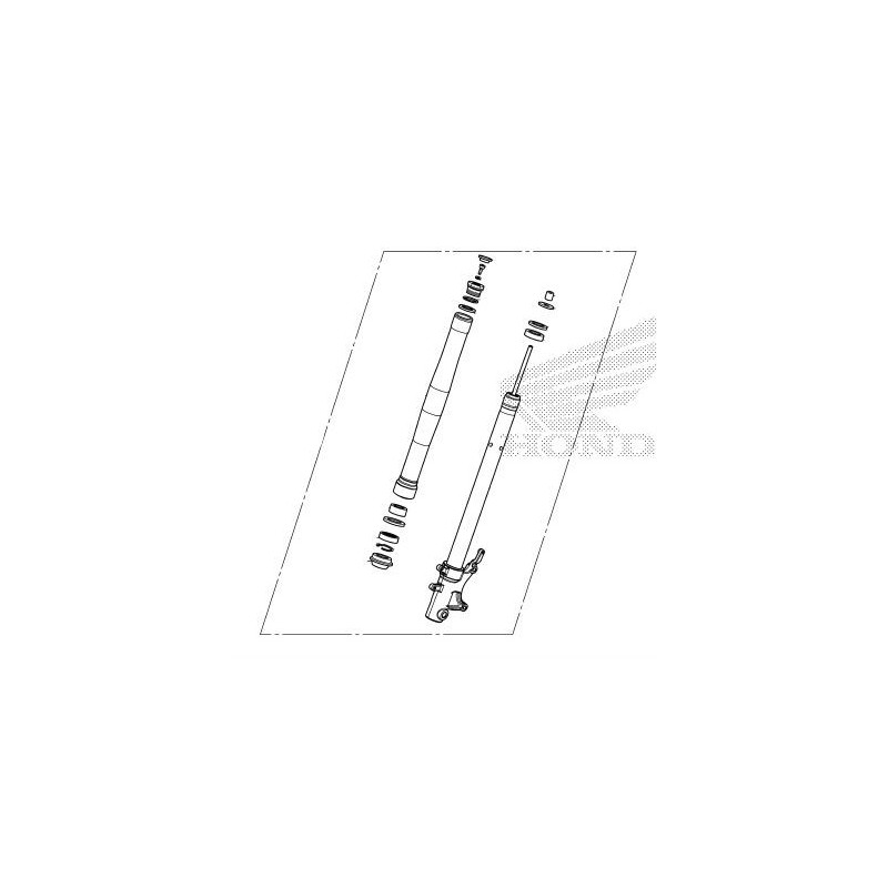 Front Fork Right Gold Honda MSX GROM 125 2021 2022 2023 51400-K26-G51
