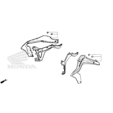 Shroud Right Inner Honda CRF300L 19020-K1T-E50