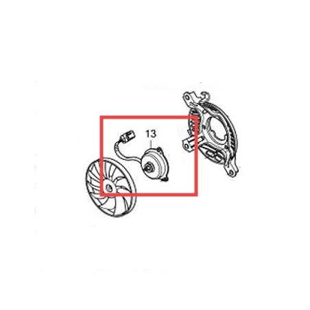 Fan Motor Assembly Honda CRF 250L RALLY 19080-KZZ-J01