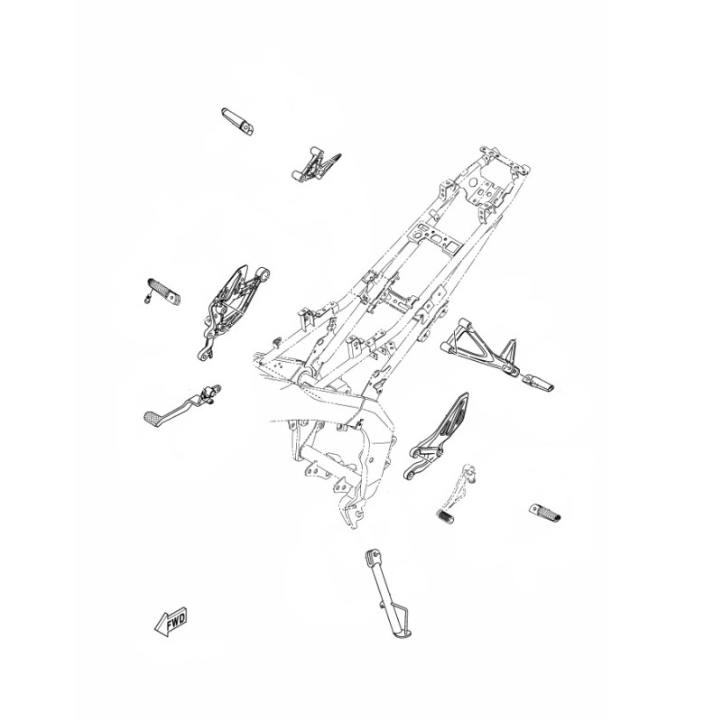 Stand Side Yamaha YZF R15 / R15M BDJ-F7311-00