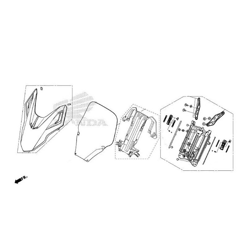 Windshield Honda Forza 125 2021 67101-K1B-T00