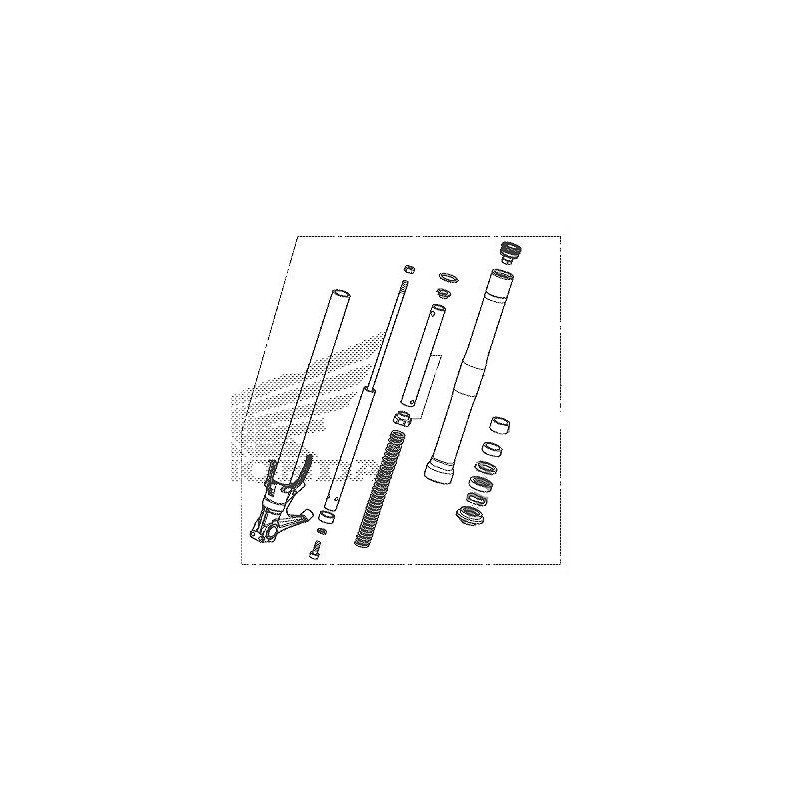 Front Fork BLACK Right Honda CBR650R 2023 51400-MKY-DP1