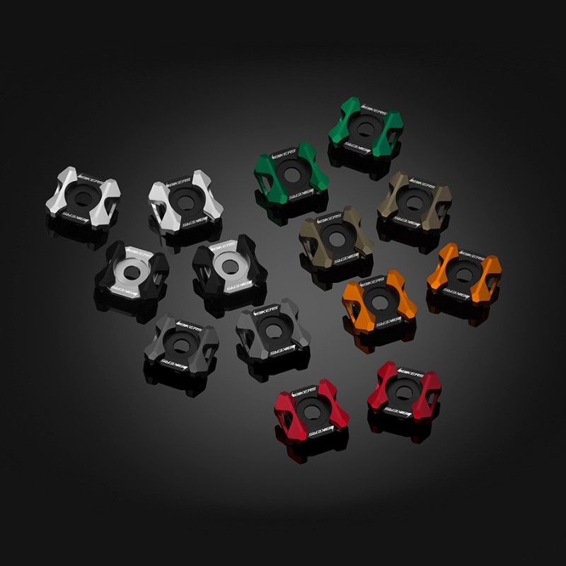 Rear Adjuster Plates Bikers Kawasaki Z250 2019 2020 2021 2022