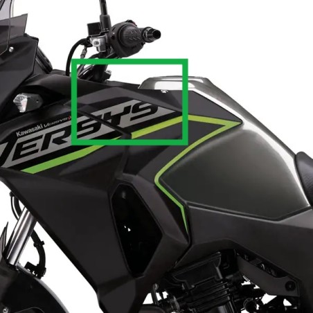 Mark Cowling Tank Left Upper Kawasaki Versys-X 300 Gray 2019 56075-7601