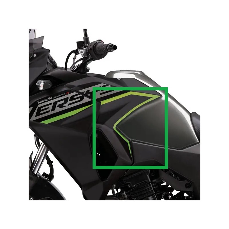 Mark Cowling Tank Left Lower Kawasaki Versys-X 300 Gray 2019 56075-7599