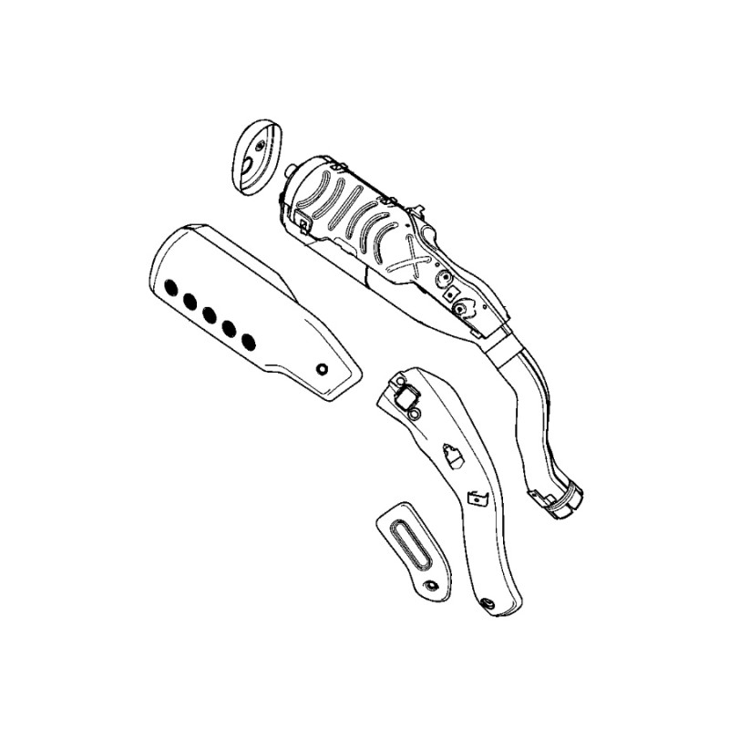 Cover Pipe Muffler Honda CL500 2023 2024 18370-K3S-JA0