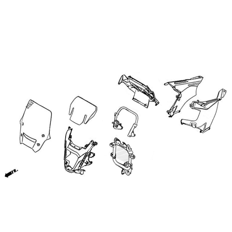 Windscreen Honda NX500 2024 2025 67101-MLR-D80