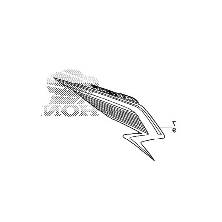 Autocollant Avant Droit Honda CB650F 2014 2015 86641-MJE-D40