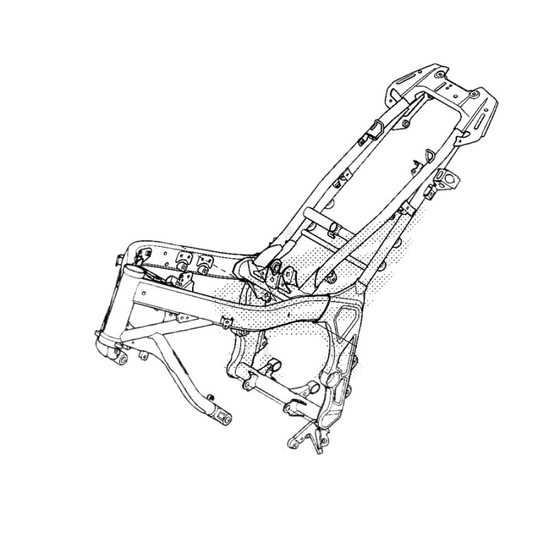 Body Set Frame Honda CBR650R 2021 2022 2023 50010-MKY-D10ZA
