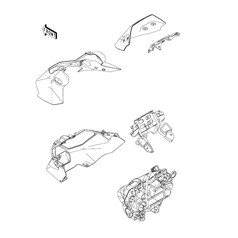 Bracket Meter Kawasaki Z500 23062-1485