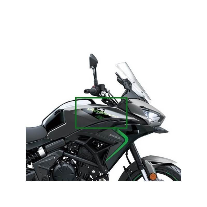 Autocollant Carénage Reservoir Droit Kawasaki Versys 650 GRIS 2025 ...
