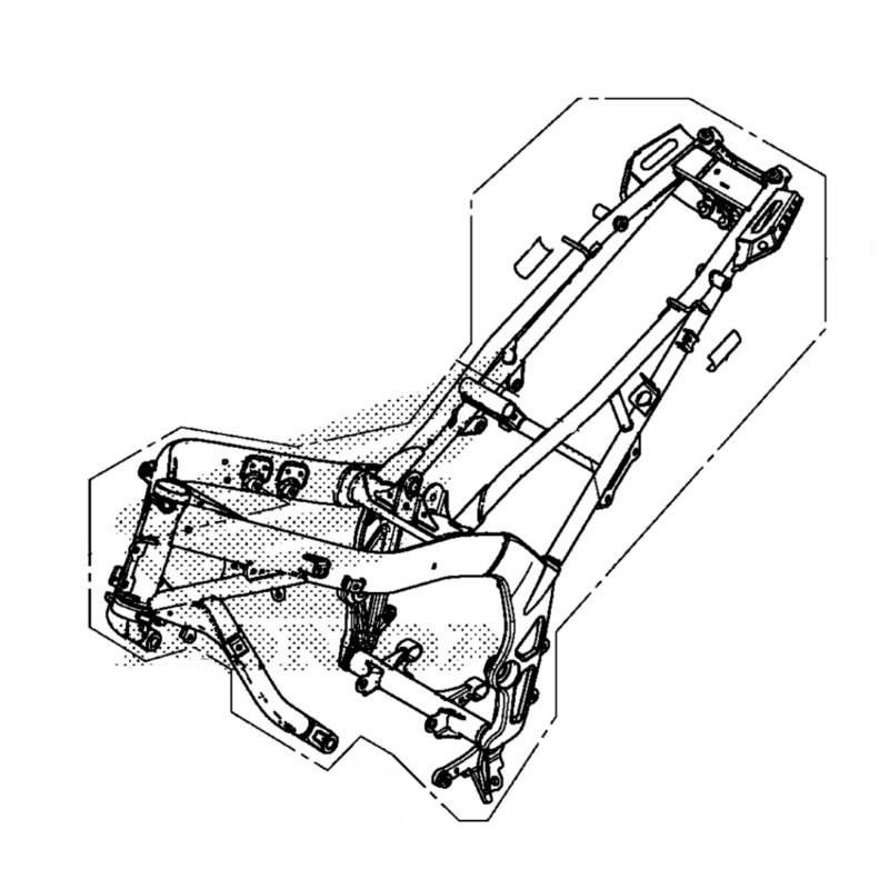 Cadre Honda CB650F 2014 2015 2016 50010-MJE-306ZA